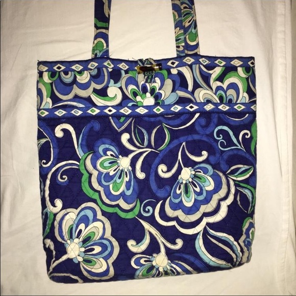 Vera Bradley | Bags | Vera Bradley Mediterranean Blue Tote | Poshmark